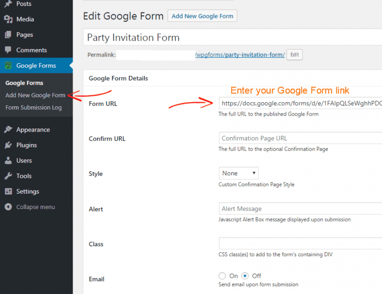 How to Embed Google Forms in WordPress - WPMyWeb